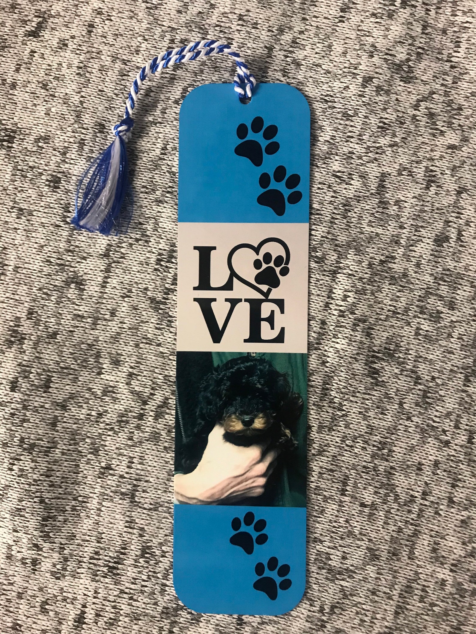 Personalized Paw Print Bookmark Custom Bookmark Photo - Etsy
