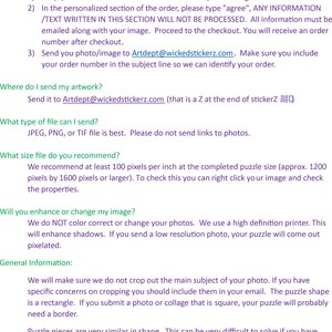 Personalized Puzzle, 252 or 300 Pieces, Custom Puzzle, Photo Puzzle ...