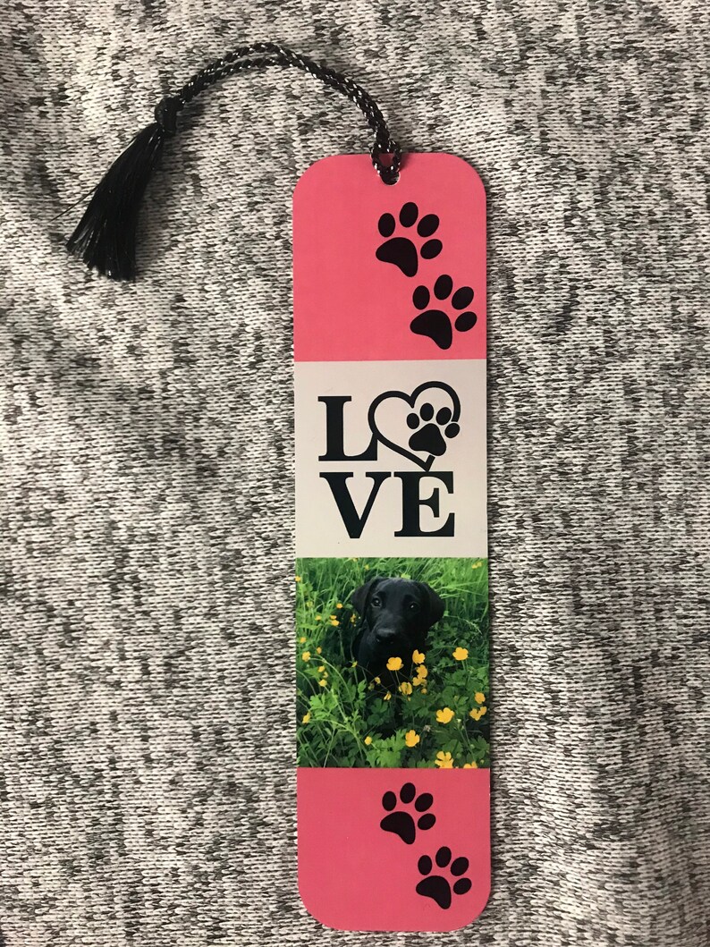 Personalized Paw Print Bookmark Custom Bookmark Photo - Etsy