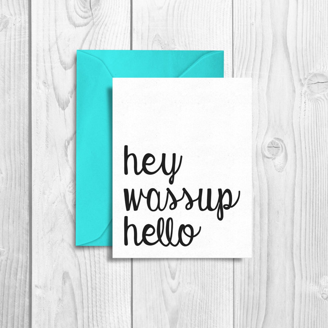 Greeting Card Lyric Printable, Hey Wassup Hello, Fetty Wap Trap Queen ...