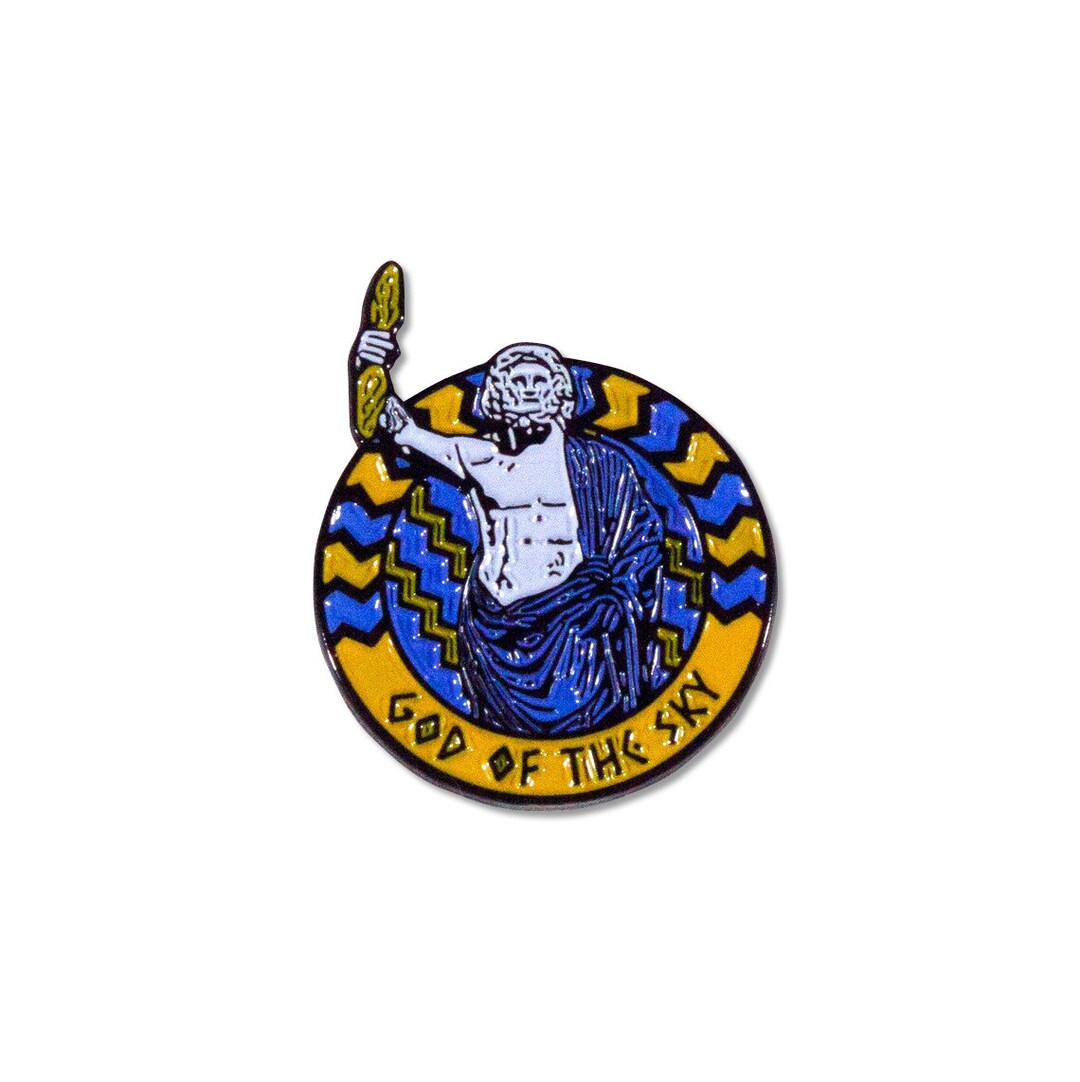 Zeus - God of the Sky Enamel Pin (see Item Description) - Etsy