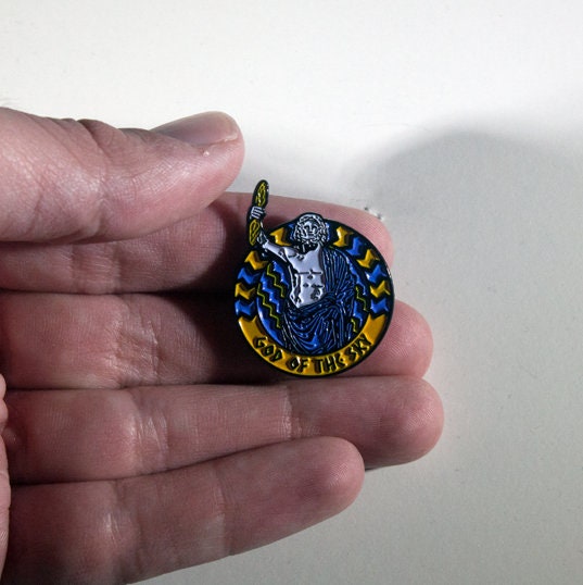 Zeus - God of the Sky Enamel Pin (see Item Description) - Etsy