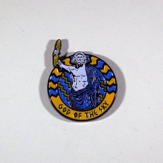Zeus God of the Sky Enamel Pin see Item Description | Etsy