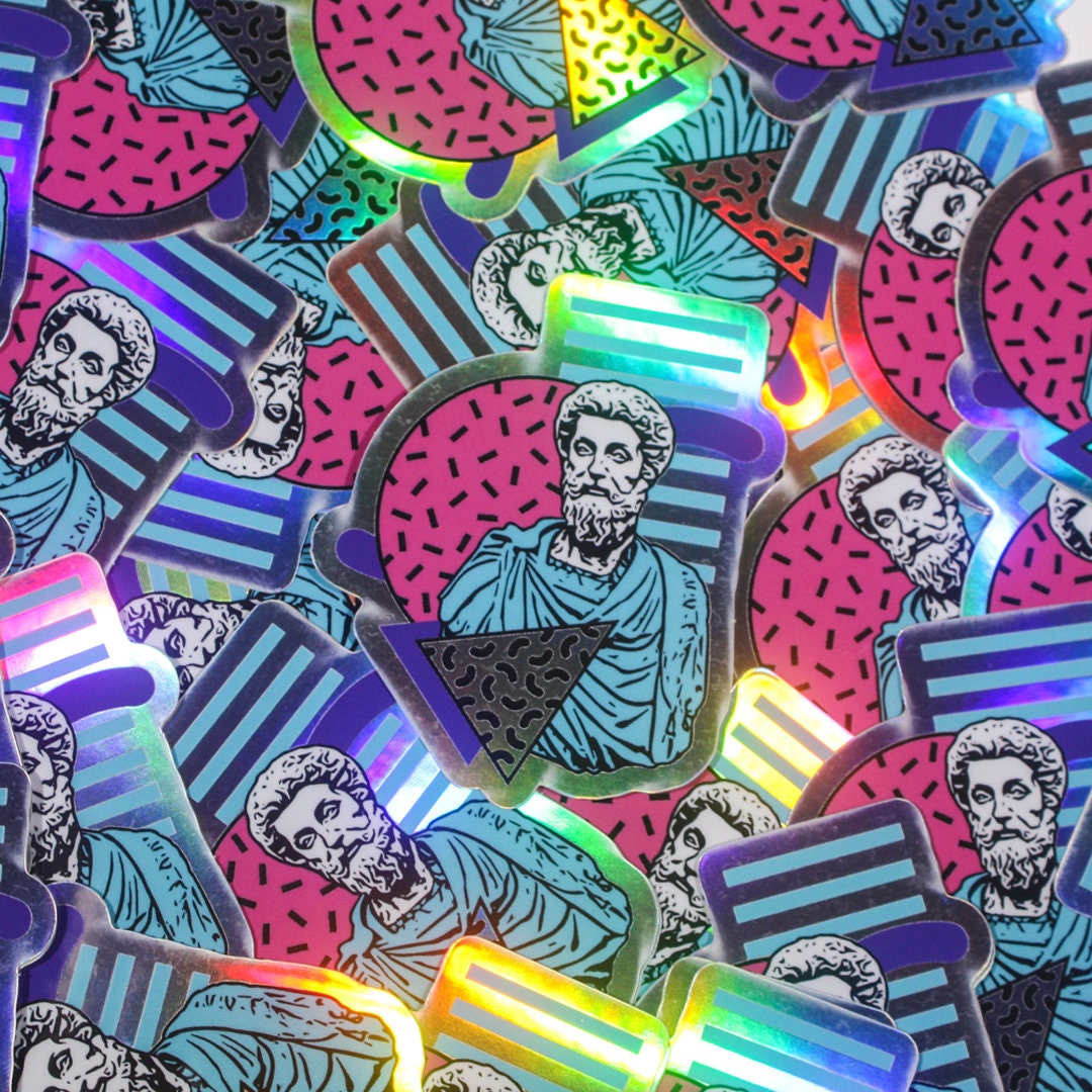 Holographic Marcus Aurelius Sticker 1 (see Item Description) - Etsy