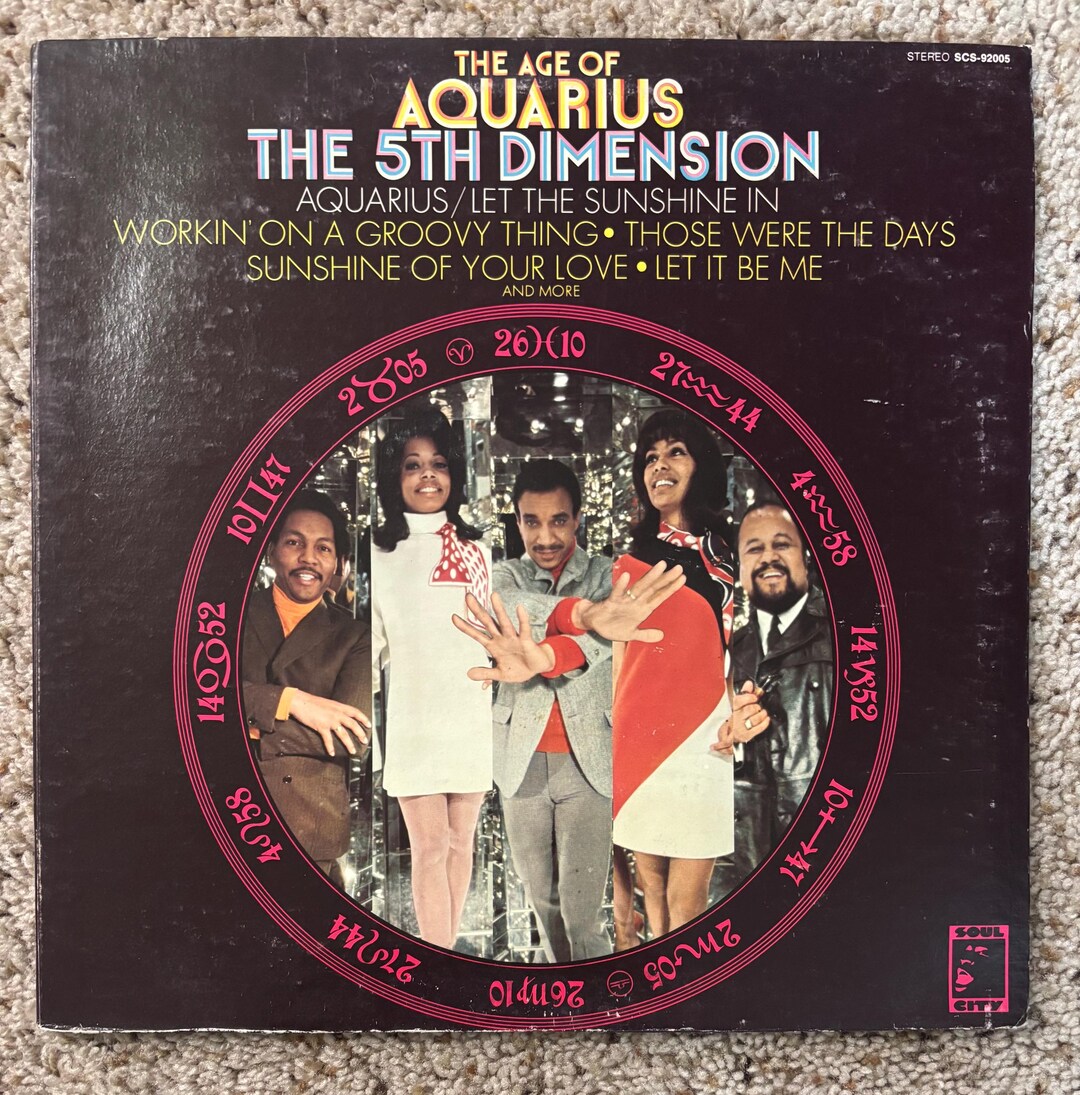 Fifth Dimensions, Age of Aquarius Vinyl Record LP - Etsy