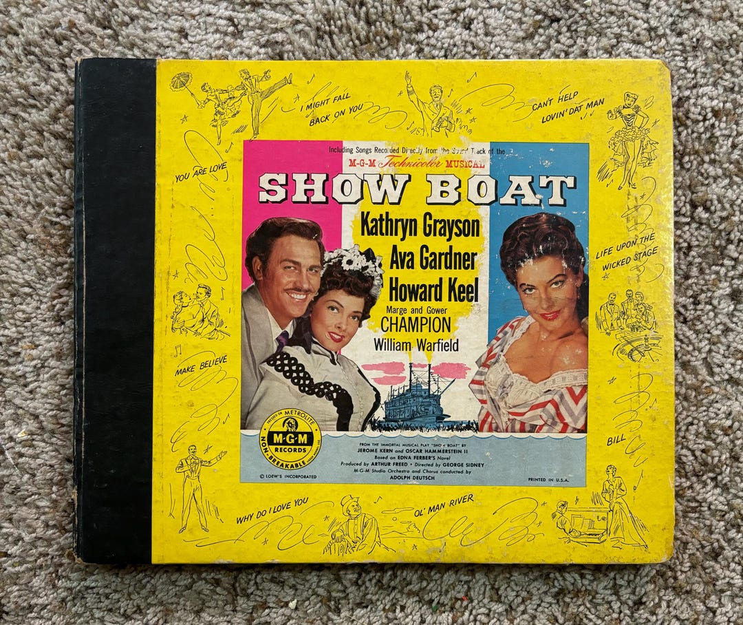 MGM STARS Show Boat Soundtrack Featuring Kathryn Grayson, Ava Gardner ...