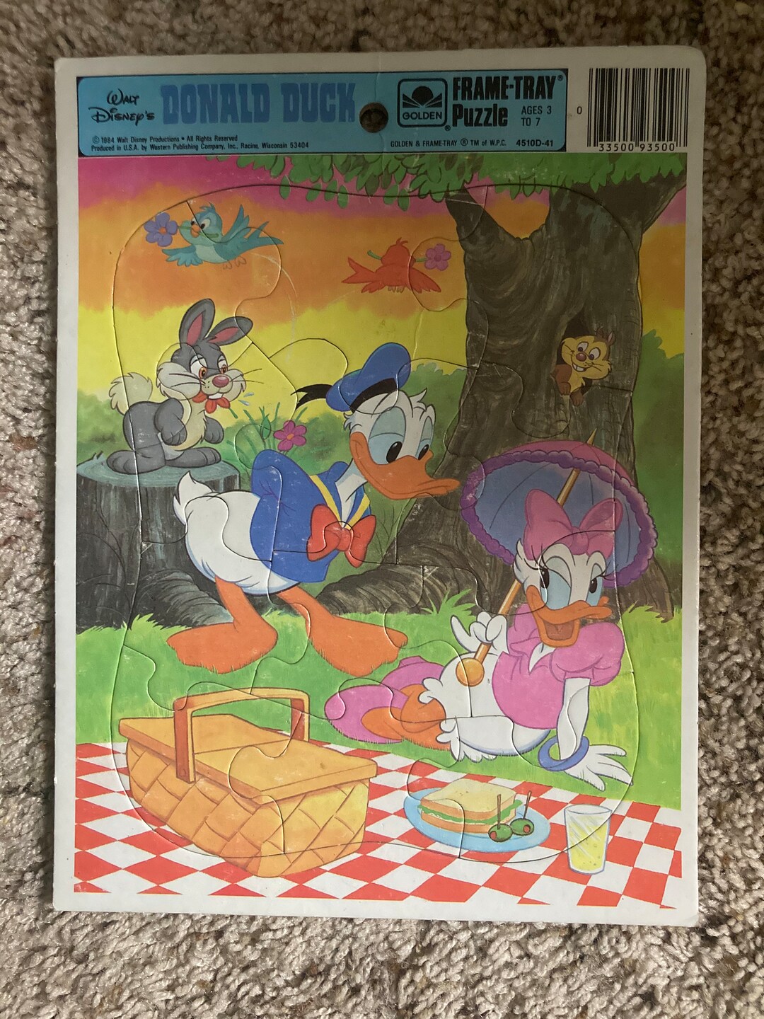 Disneys Donald and Daisy Duck Frame Puzzle - Etsy