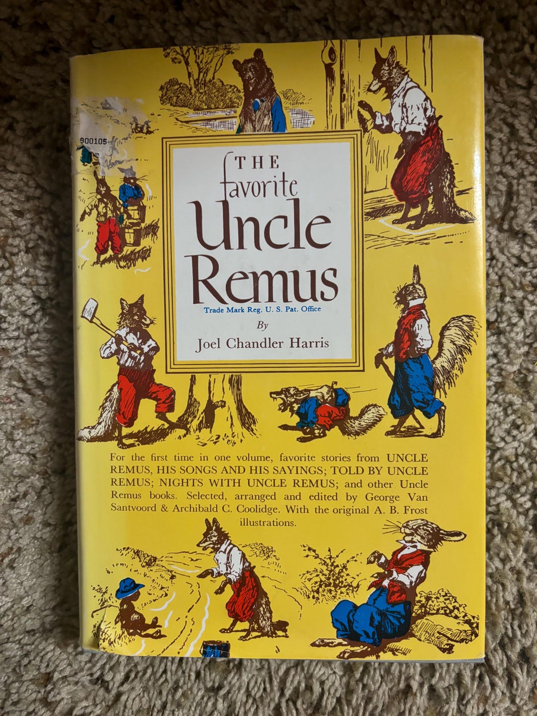 1975 the Favorite Uncle Remus Story Book by Joel Chandler Harris With ...