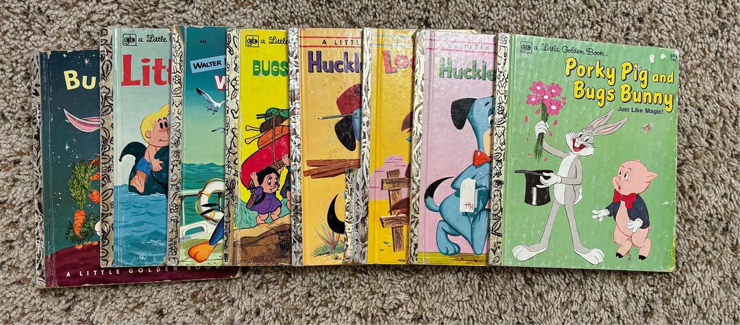 8 Original Looney Tunes Little Golden Books Bugs Bunny, Little Lulu ...