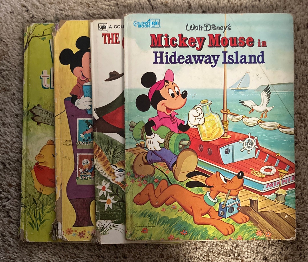 4 Walt Disney’s a Giant Golden Book Collection - Etsy