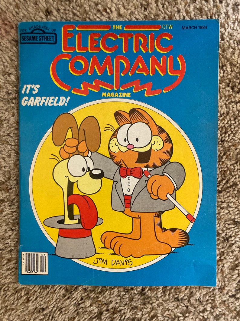 The Electric Company Featuring Garfield Comic Book - Etsy