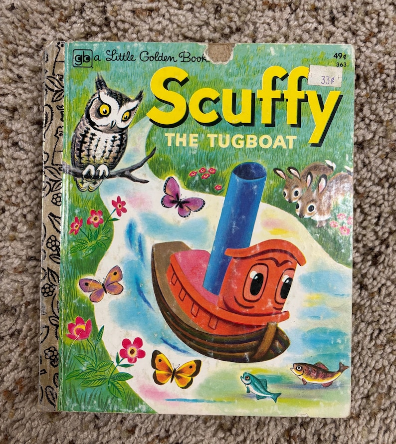 8 Original CLASSIC Little Golden Books Saggy Elephant, Mother Goose ...