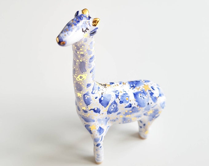 Galaxy Giraffe Figurine Celestial Giraffe Cake Topper - Etsy
