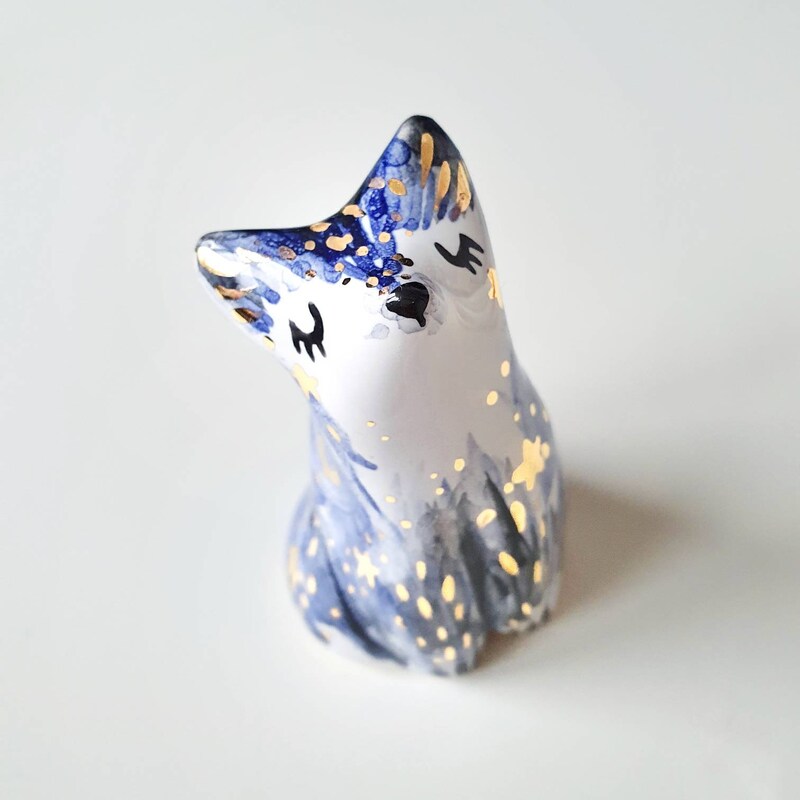 Fox Figurine - Etsy