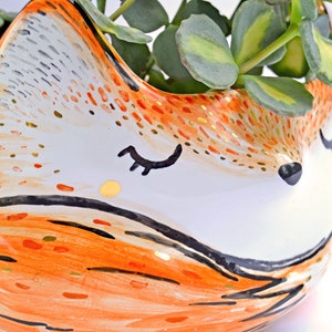 Mini Planter, Fox Planter, Housewarming Gift, Woodland, Animal Planter ...