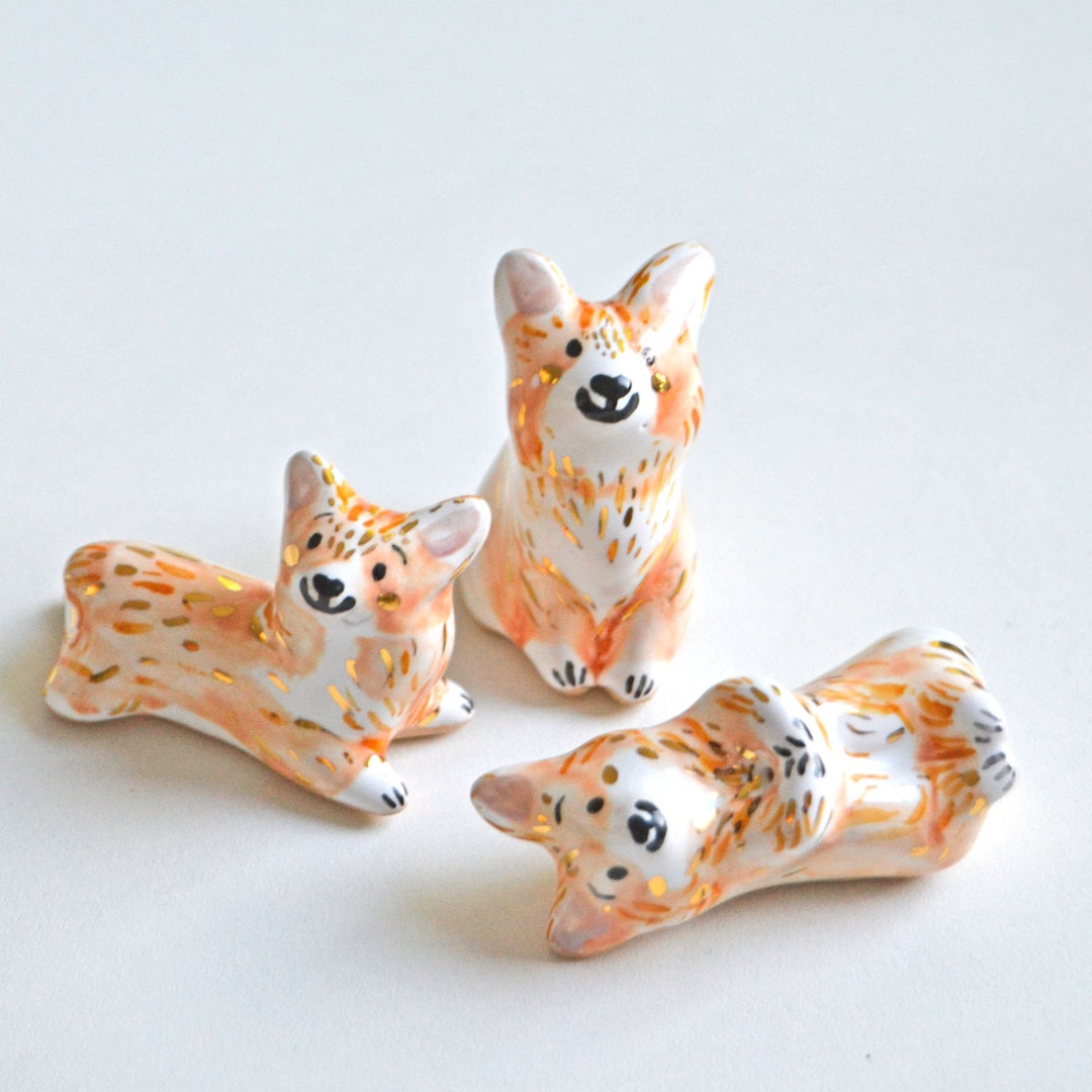 Corgi Gifts, Corgi Butt, Ceramic Dog Figurine, Ceramic Animal ...