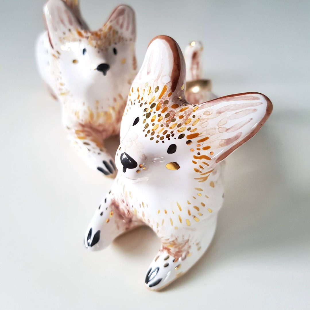 Corgi Gifts, Corgi Butt, Ceramic Dog Figurine, Ring Holder, Ceramic ...