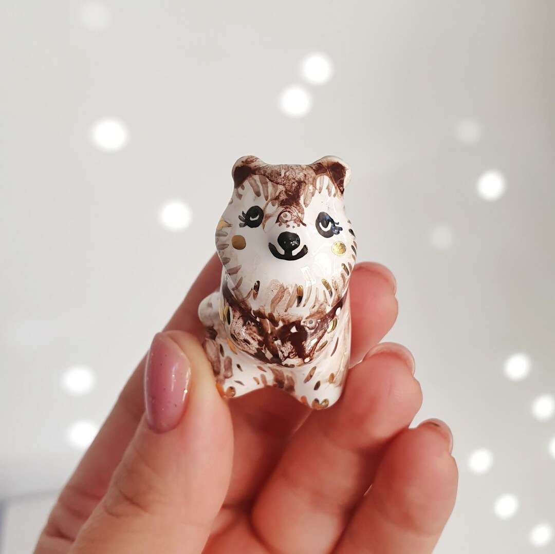 Quokka Figurine, Ceramic Quokka, Miniature Quokka, Ceramic Animal ...