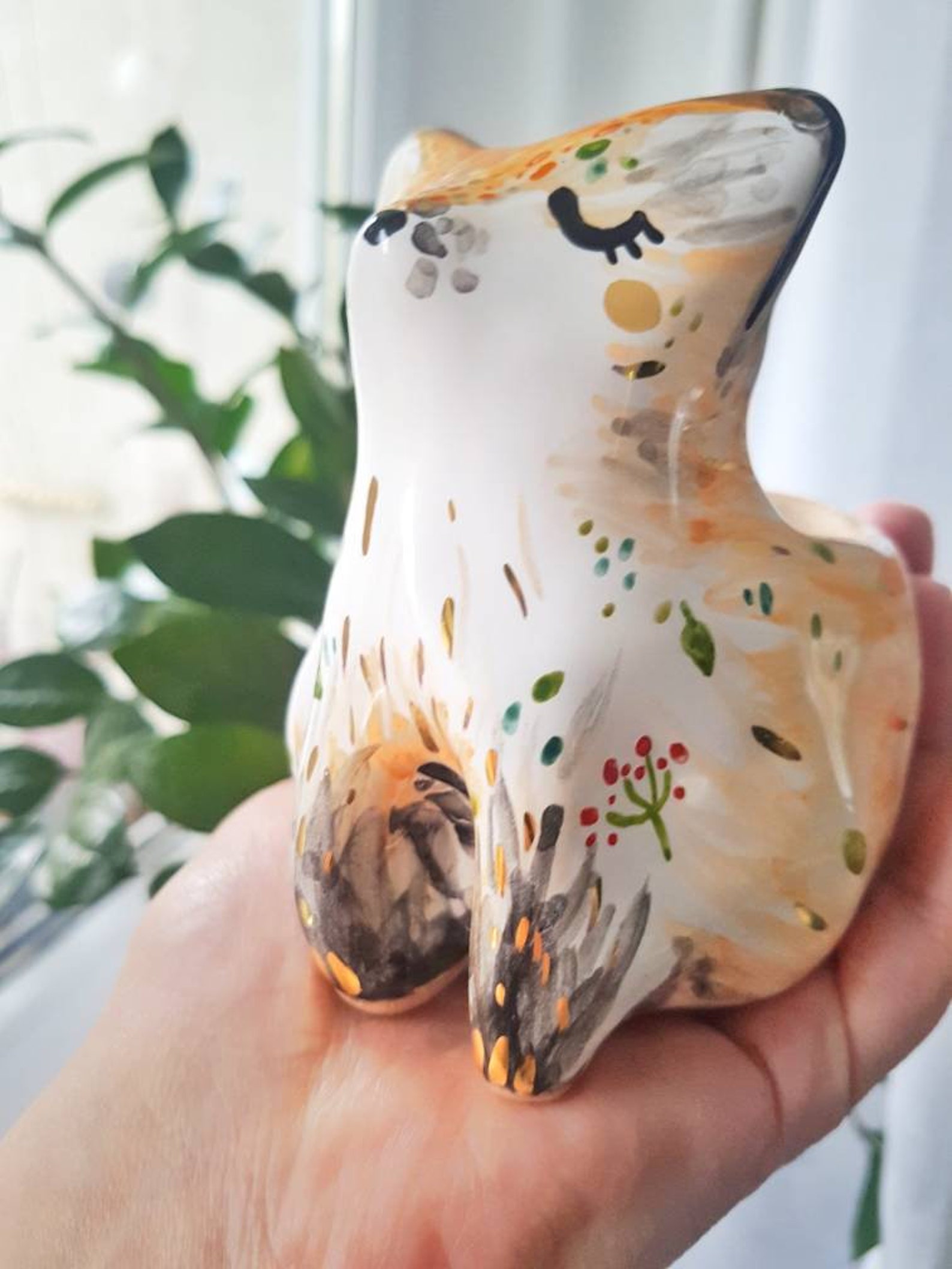 Mini Planter Fox Planter Housewarming Gift Woodland Animal | Etsy