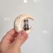 Moon Phases Cat Figurine, Celestial Cat Art, Galaxy Cat Sculpture ...