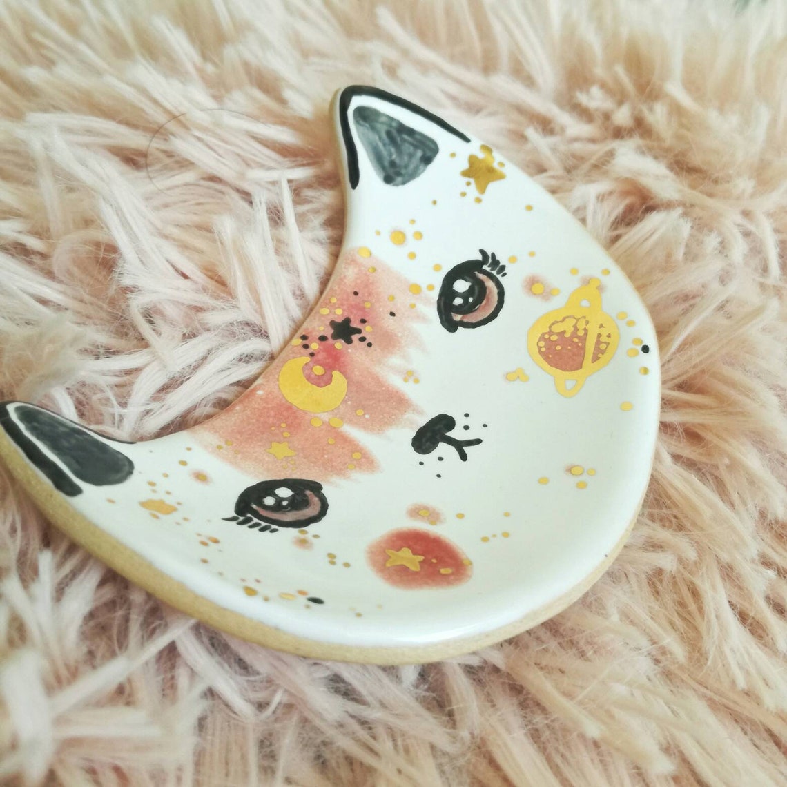 Moon Phases Celestial Cat Cat Lover Gift Ceramic Cat - Etsy