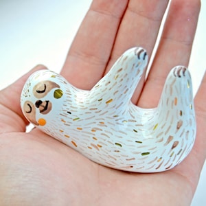 Sloth Ring Holder, Sloth Figurine, Sloth Gift Idea, Animal Figurine ...