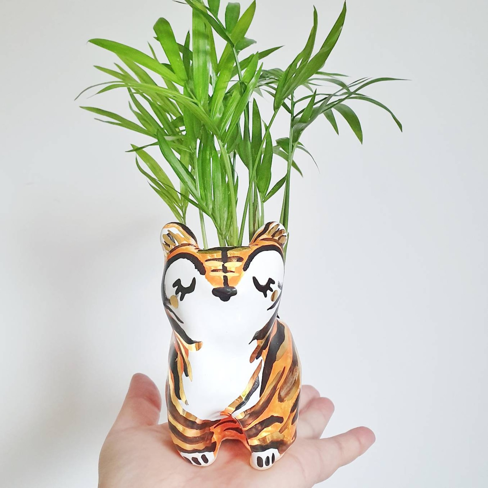 Tiger Planter Animal Planter Ceramic Tiger Tiger Lover - Etsy