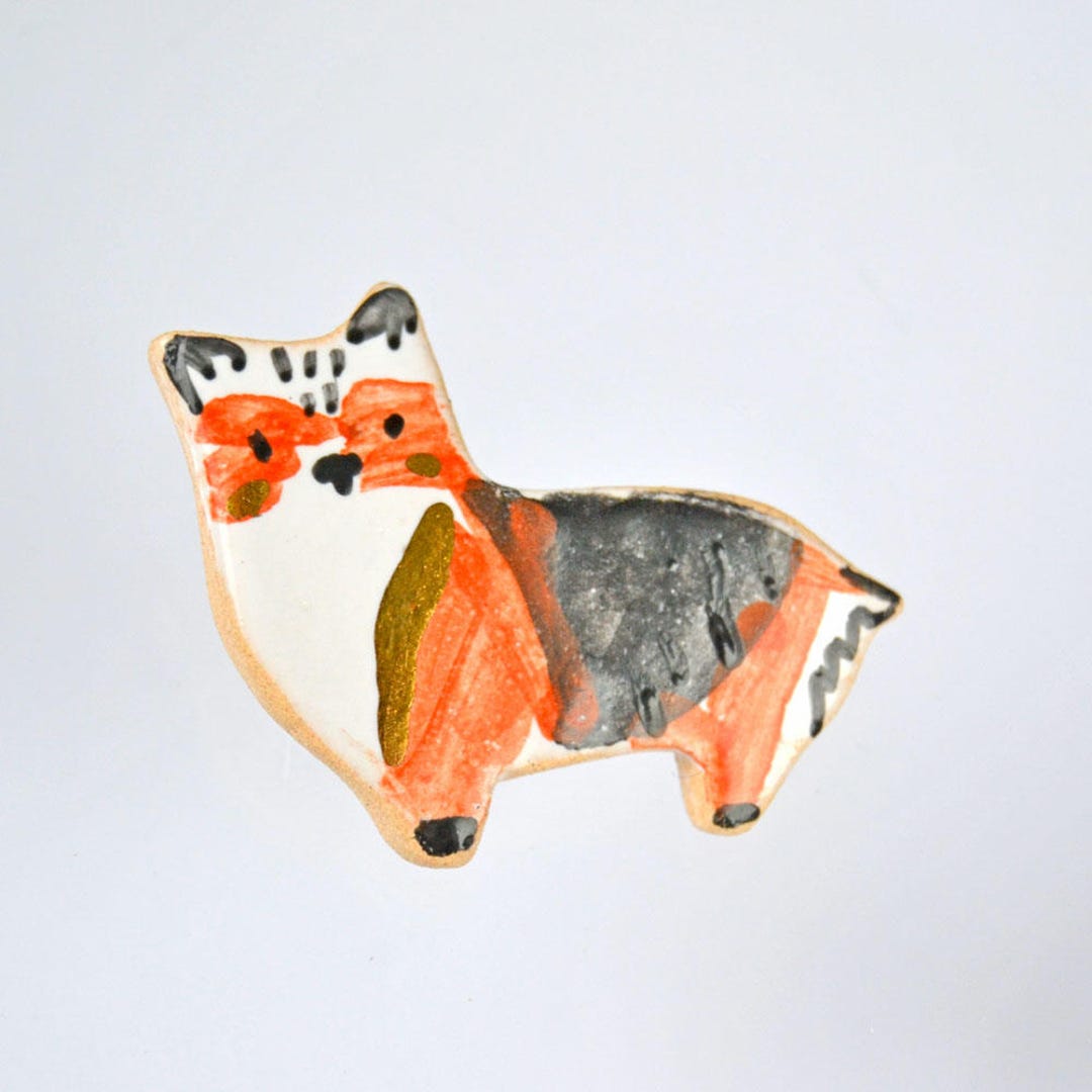 Corgi Brooch, Unique Corgi Lover Gift, Cute Dog Pin, Dog Lover Gift ...