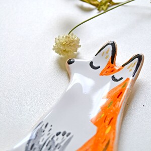 Fox Ring Dish, Decorated With Gold, Woodland Trinket Dish, Fox Gift ...