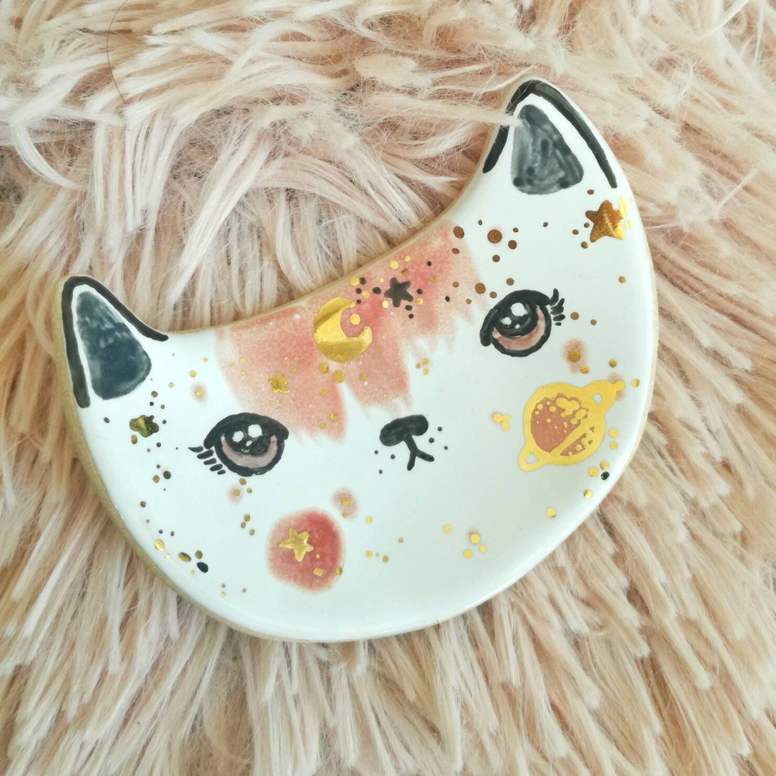 Moon Phases Celestial Cat Cat Lover Gift Ceramic Cat - Etsy