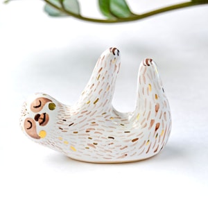 Sloth Ring Holder, Sloth Figurine, Sloth Gift Idea, Animal Figurine ...