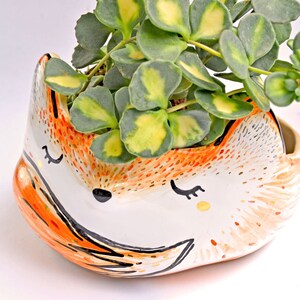 Mini Planter, Fox Planter, Housewarming Gift, Woodland, Animal Planter ...