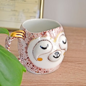 Sloth Mug, Porcelain Mug, Sloth Coffee Mug, Animal Mug, Ceramic Animal ...