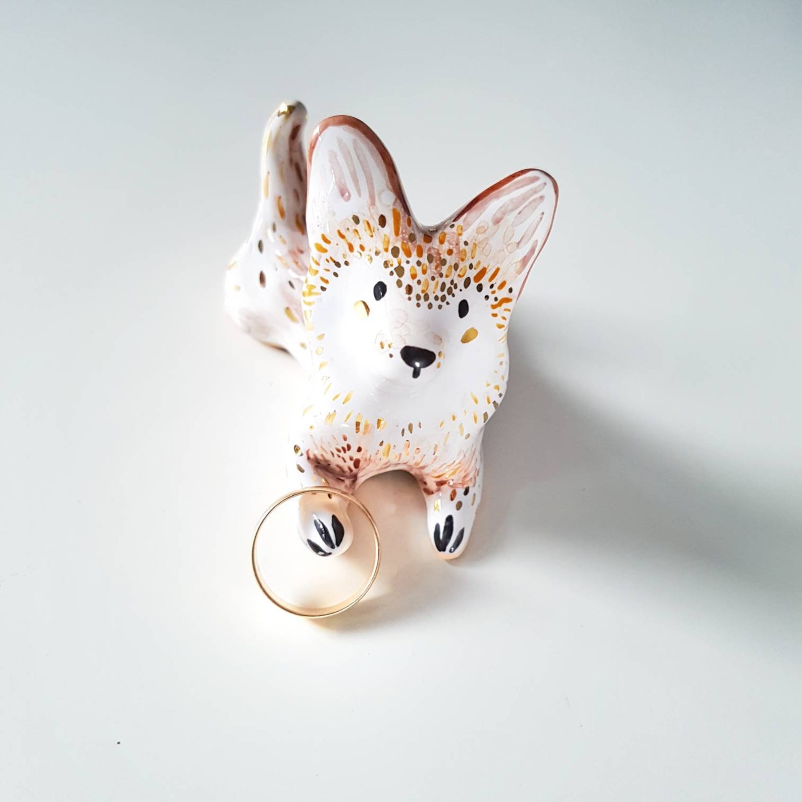 Corgi Gifts Corgi Butt Ceramic Dog Figurine Ring Holder | Etsy