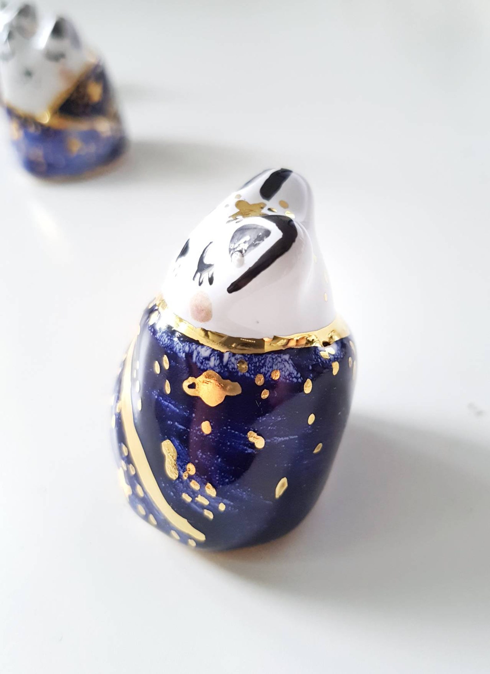 Moon Phases Cat Figurine, Celestial Cat Art, Galaxy Cat Sculpture, Cat ...