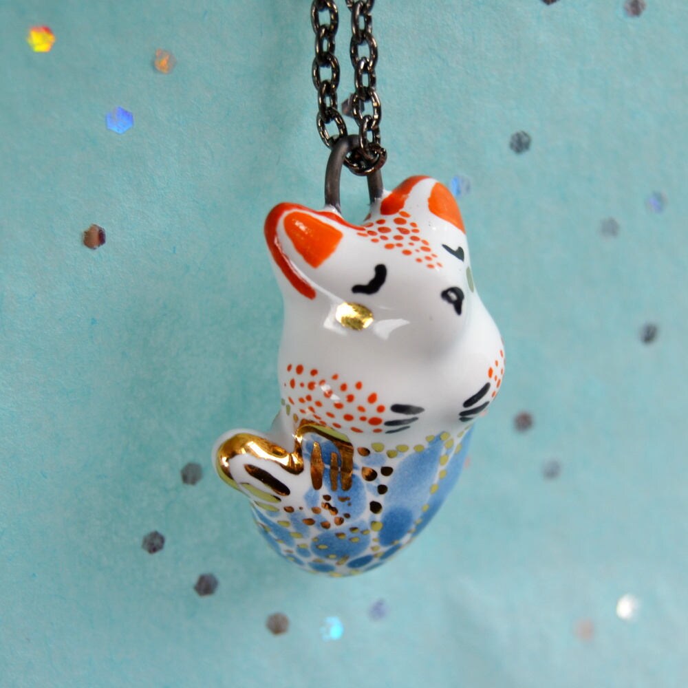 Mermaid Fox Necklace 22K Mermaid Necklace Gift for Her - Etsy