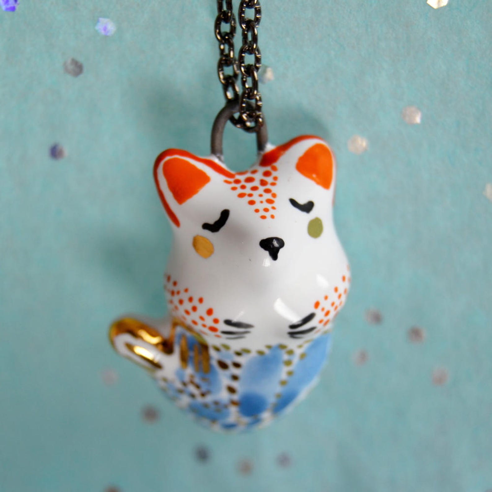 Mermaid Fox Necklace 22K Mermaid Necklace Gift for Her - Etsy