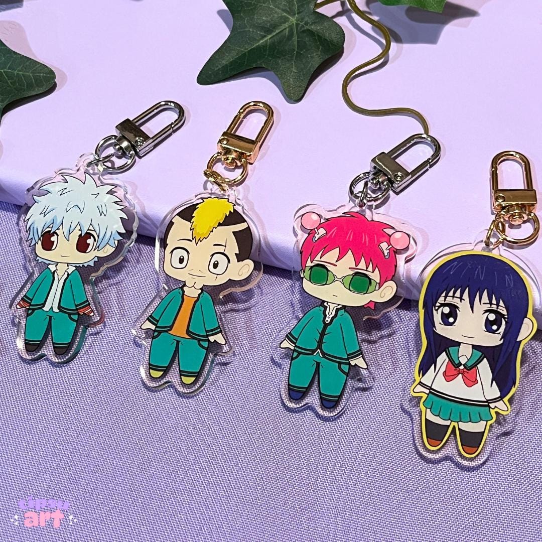 The Disastrous Life of Saiki K. Fan Art Keychains - Etsy UK