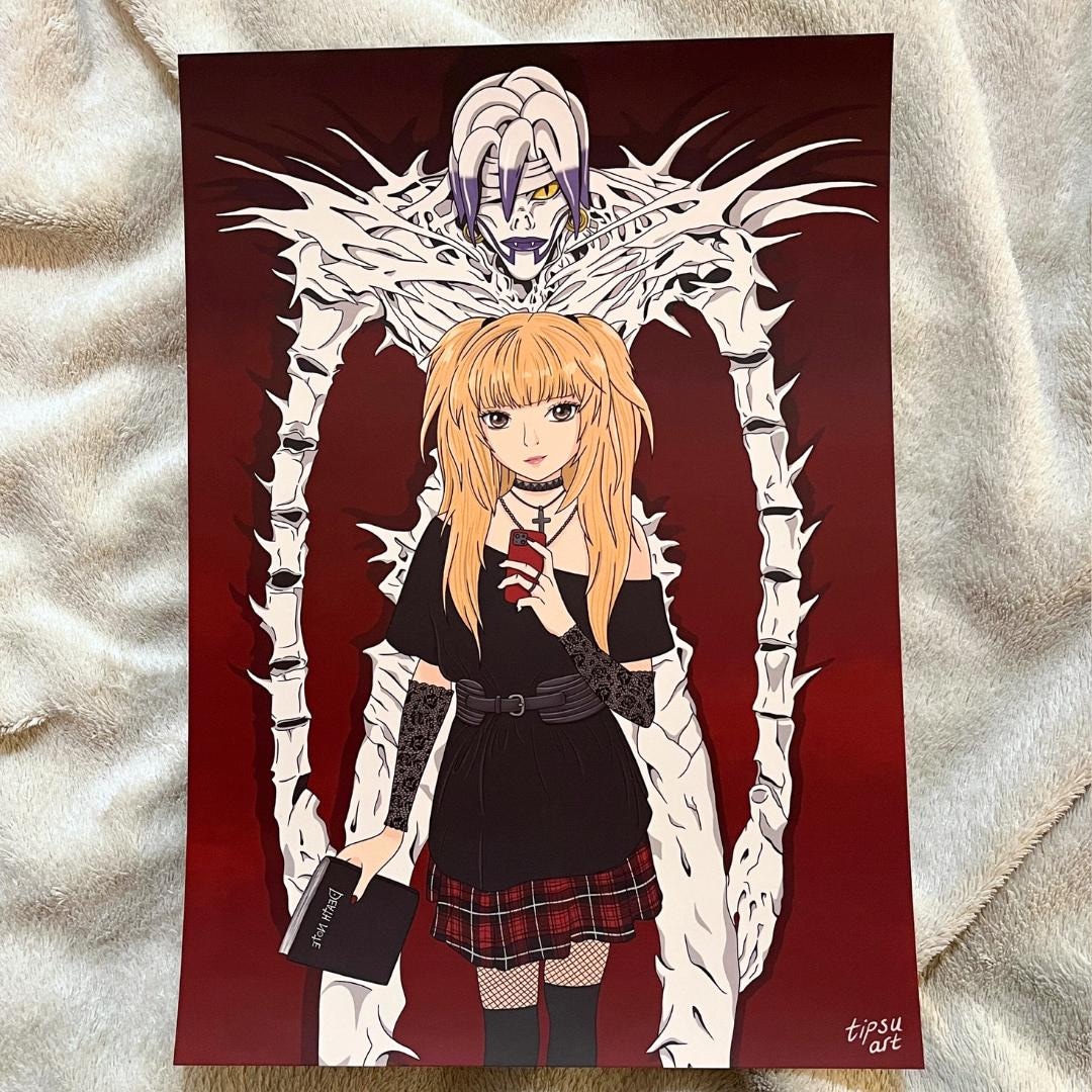 Death Note Print, Fan Art Misa and Rem - Etsy UK