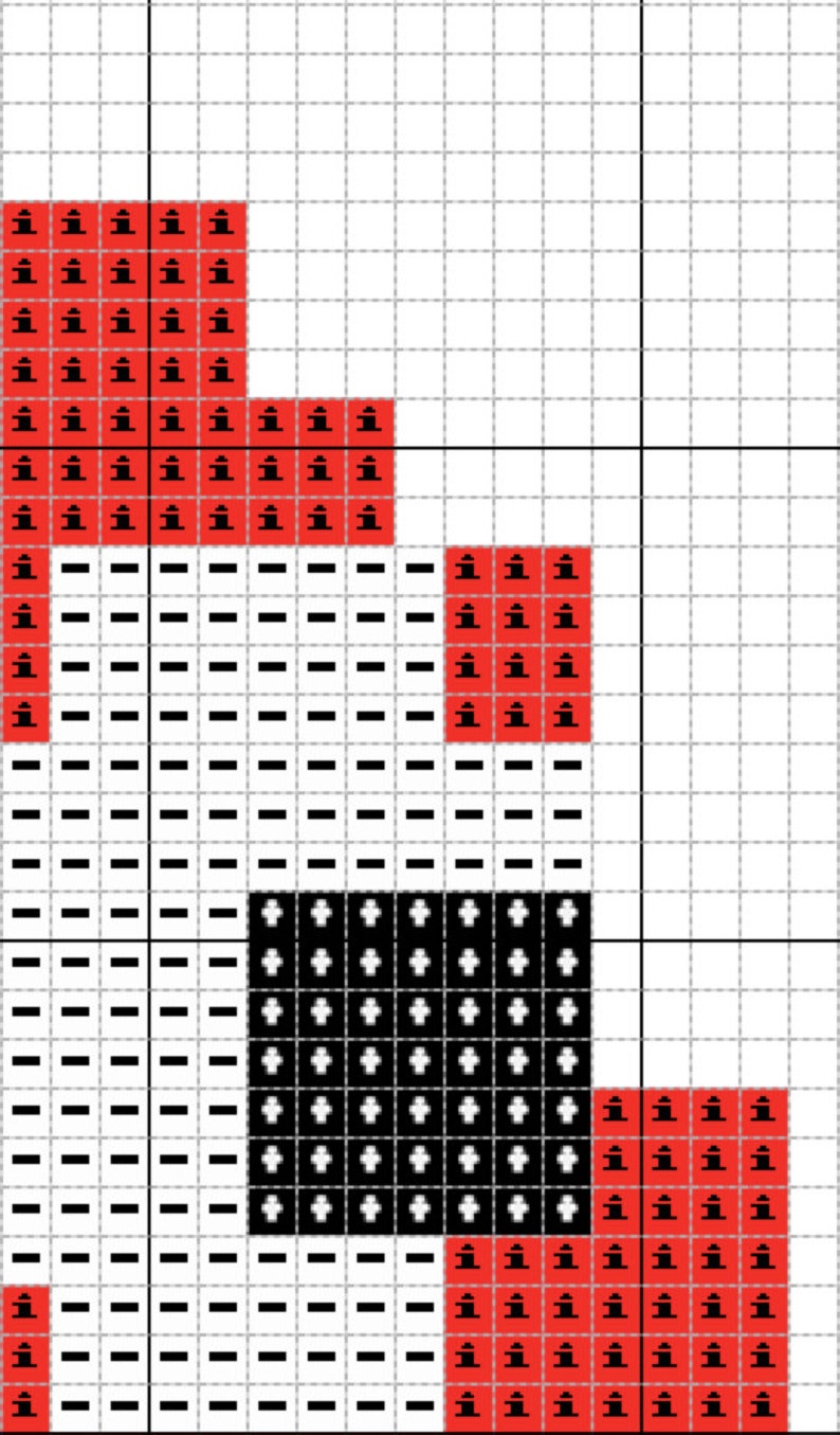 Pacman Ghost Easy Cross Stitch Pattern PDF Instant Download - Etsy