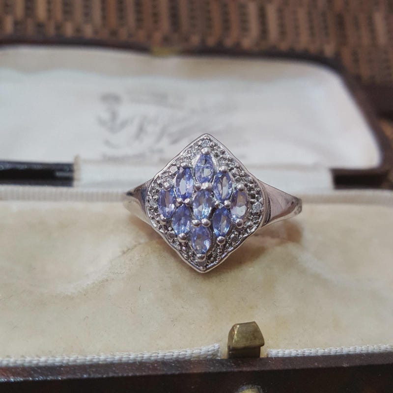 Size 9.5 Tanzanite Ring - Etsy UK