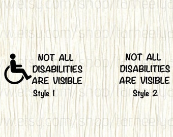 Handicap decal | Etsy