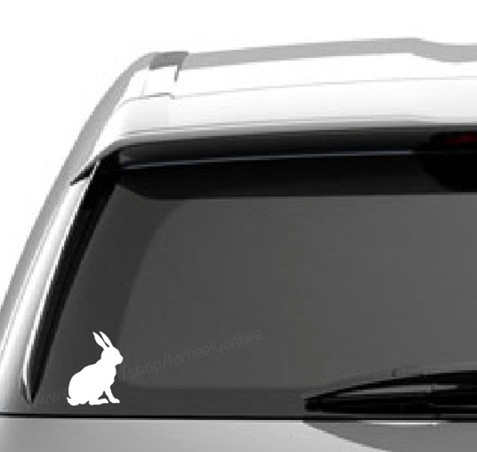 Bunny Car Decal Rabbit Decal Leaping Rabbit Decal Bunny | Etsy