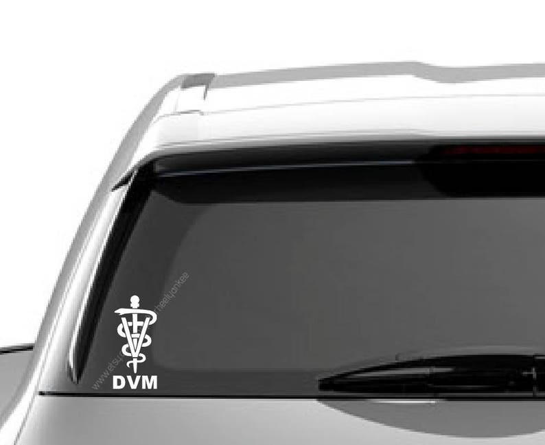 Veterinary Caduceus Car Decaldr Veterinarian Car Decalvet | Etsy