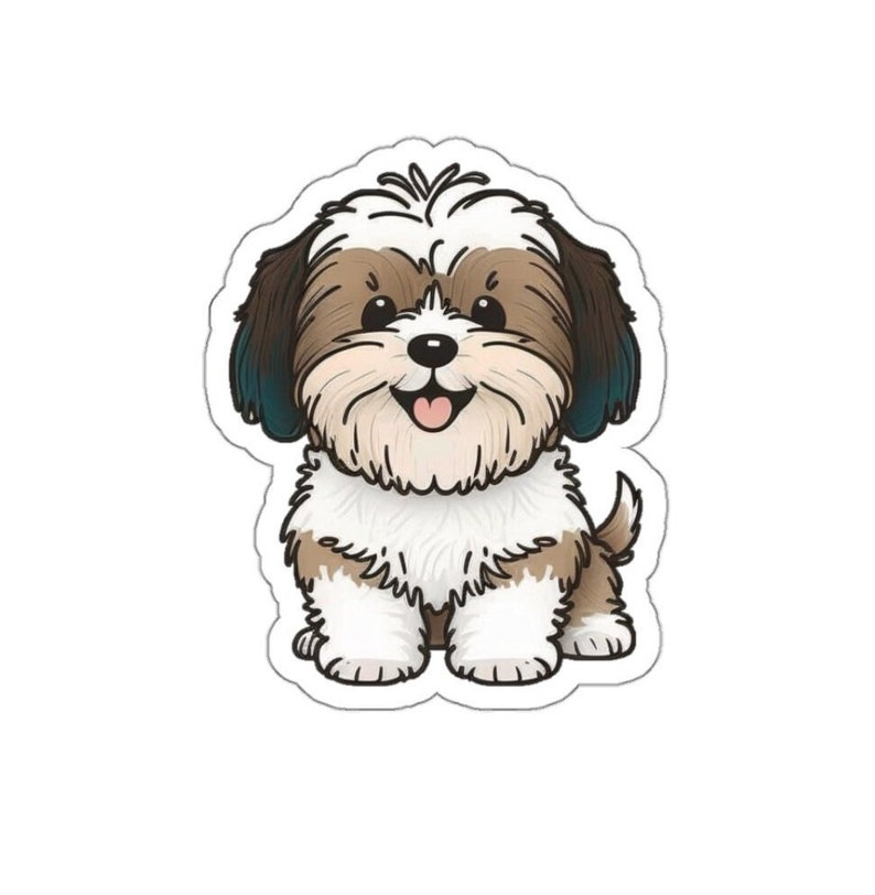 Cute Havanese, Cute Sticker, Custom Text, Kiss-cut Sticker, Vinyl ...