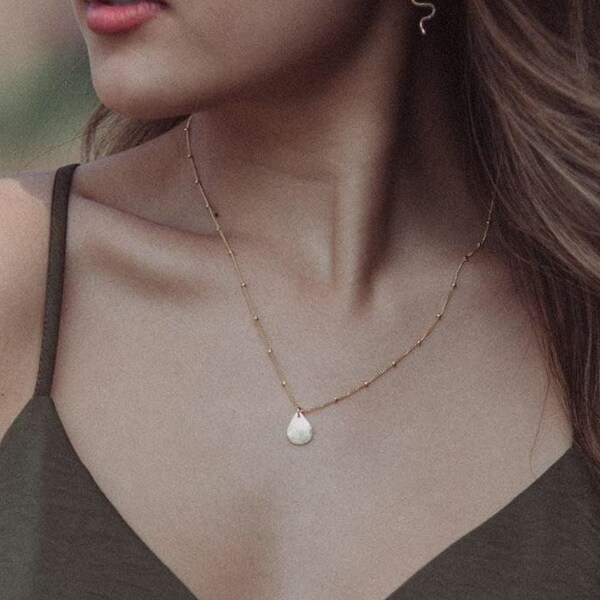 Water Drop Necklace - Etsy