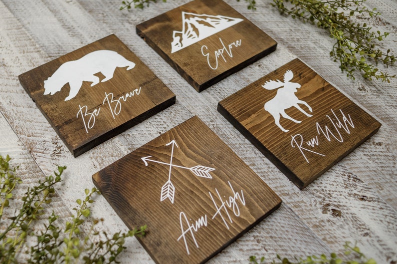 Woodland Nursery Signs Nursery Decor Forest Animal Sign - Etsy