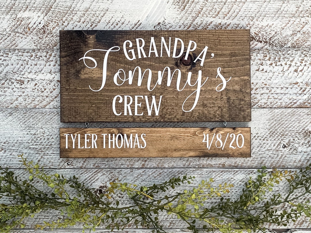 Personalized Grandpa Sign, Sentimental Father's Day Gifts for Grandpa ...