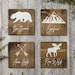 Woodland Nursery Signs Nursery Decor Forest Animal Sign Be Brave Sign ...