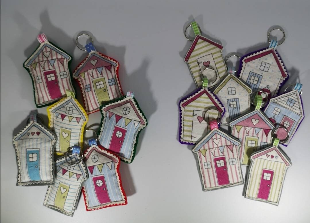 Beach Hut Keyrings, Novelty, Keyring, Keys, Beach Hut, House Keys, New ...